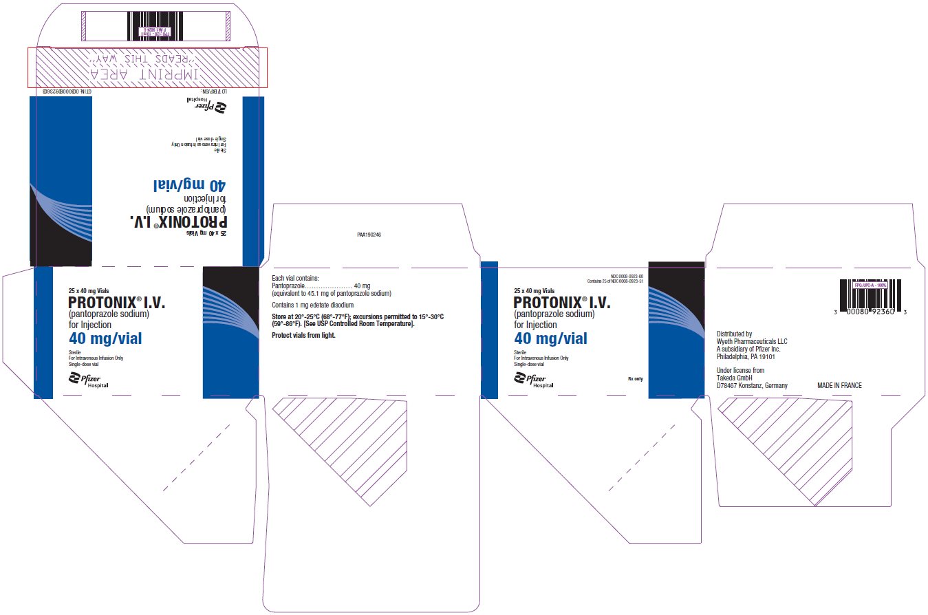 Rx Item-Protonix I.V. For Injection 40mg (Pantoprazole Sodium) 10 Vials ...