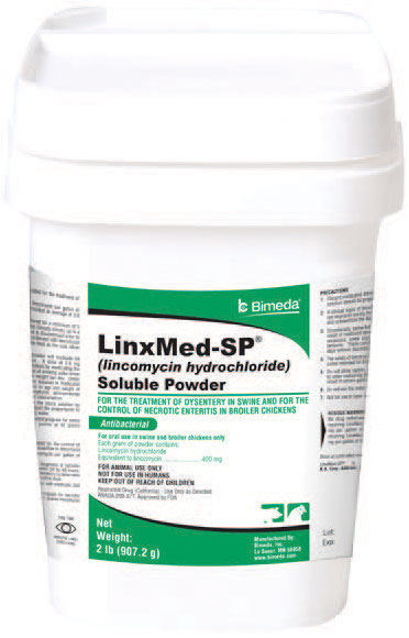 Linxmed-Sp Soluble Powder (Lincomycin) 2Lb By Bimeda Pet