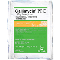 Gallimycin Pfc 250G (Erythromycin) / 30 Packets Per Pail Each By Bimeda Pet