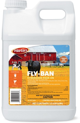 Fly-Ban Synergized Pour-On 2.5Ga By Control Solutions