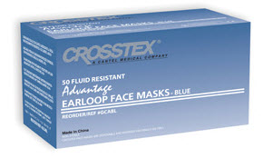 Mask Earloop Blue Advantage Bx50 By Crosstex International