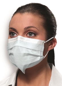 Mask Procedural Earloop W/ Securefit Blue Level 2 Bx50 By Crosstex ...