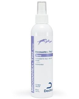 Case of 12-Miconahex Triz miconazole, 2% chlorhexidine Spray 8 oz By Dechra