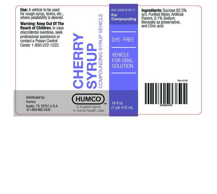 Simple Syrup Cherry Compounding D/F 16 oz By Humco