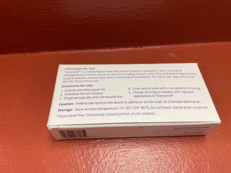 Hytryl (Hyaluronic Acid) Transcend Hyaluronatate 10Mg/ml 6cc By Kinetic ...