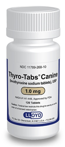 Thyro Tabs Canine (Beige) 1.0mg B120 By Lloyd