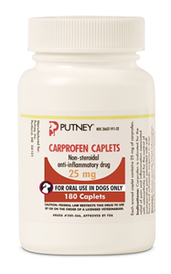 Carprofen Caplets 25mg B180 By Putney