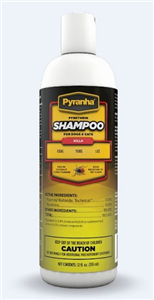 Pyranha Pyrethrin Shampoo Dog/Cat 12 oz By Pyranha