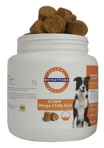 Ez-Chew Omega-3 Fatty Acid - Max Strength Soft Chews (Large & Giant ...