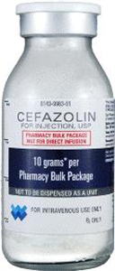 Cefazolin 10gm Multi Dose Vial 100cc By West-Ward Pharmaceutical Corp