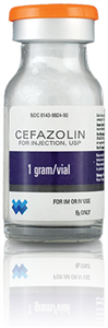 Cefazolin Lyophilized Powder 1gm 10cc By West-Ward Pharmaceutical Corp
