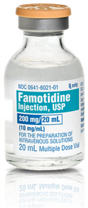Famotidine Inj 10Mg/ml Multi Dose Vial 20cc By West-Ward Pharmaceutical ...
