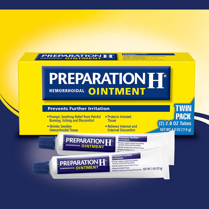 Preparation H Ointment 4 Ounces 2X2 oz (1Box)