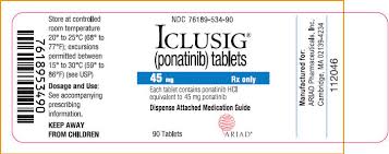 Rx Item-Iclusig Tab 15Mg 60 By Ariad Pharma(Ponatinib Hydrochloride)