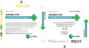 Rx Item-APOKYN CARTRIDGE 10MG/ML 5X3ML US World Meds