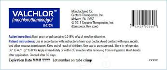 RX ITEM-Valchlor (Mechlorethamine Hydrochloride) Topical Gel 60Gm By ...