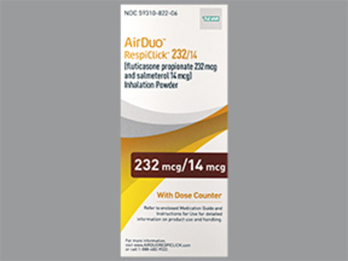 Rx Item-Airduo Respiclick 232/14mcg Inh 0.4 5gm By Teva Pharma