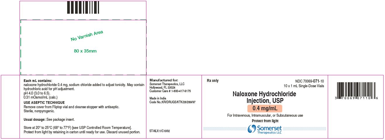 Rx Item-Naloxone 0.4Mg/Ml Vial 10X1Ml By Somerset Pharma Gen Narcan