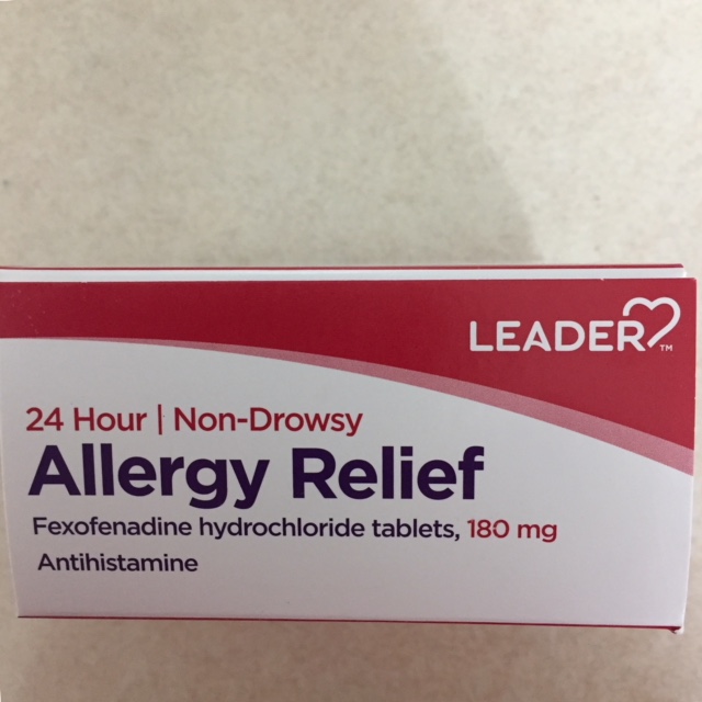 Leader Brand Fexofenadine Gen Allegra 180mg Tablet 90 Count Generi