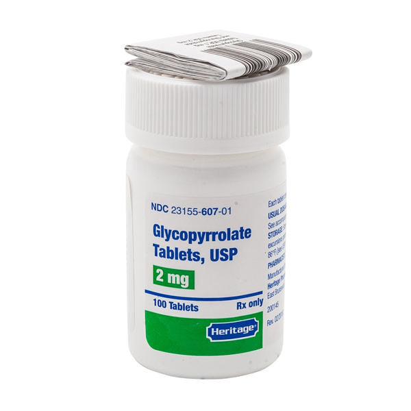 RX ITEM-Glycopyrrolate 2Mg Tab 100 By Heritage Pharma Gen Robinul