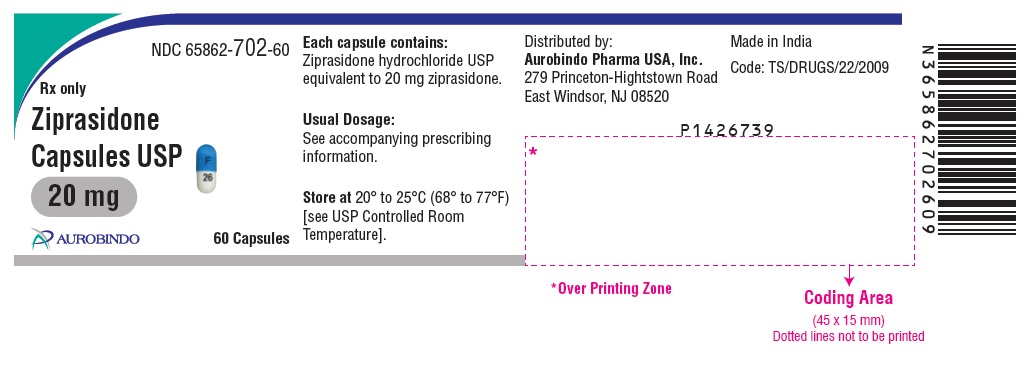 Rx Item-Ziprasidone Hcl 20Mg Cap 60 By Apotex Pharma Gen Geodon