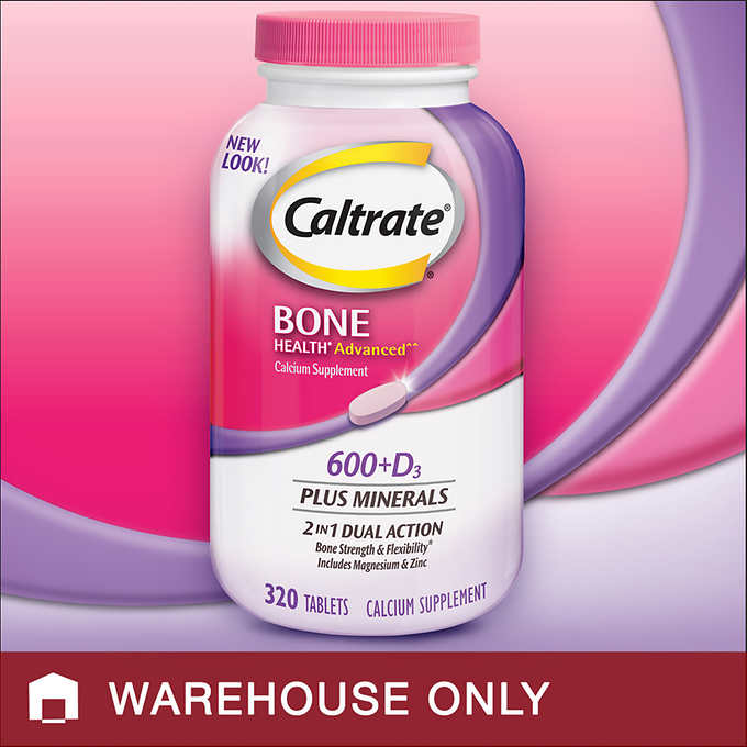 Caltrate 600+D3 Plus Minerals 320 Tablets By Pfizer