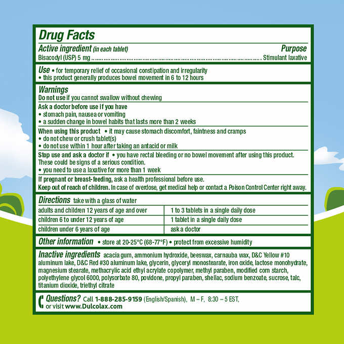 Dulcolax Laxative Tablets - 200 Count
