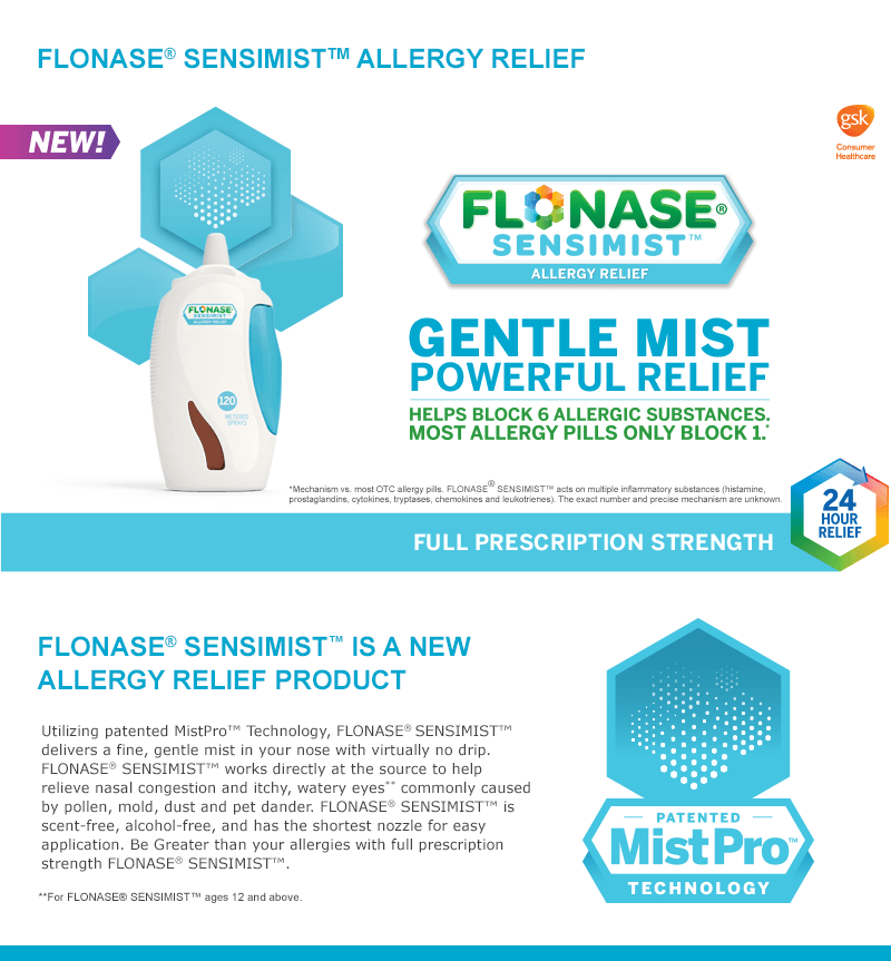 Flonase Sensimist Allergy Relief 3 Bottles