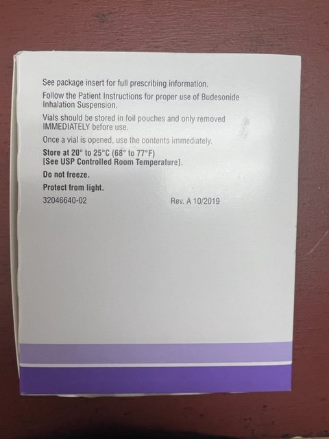 Budesonide 0.5mg 2ml Respules 30X2ml by Teva Pharma gen Pulmicort
