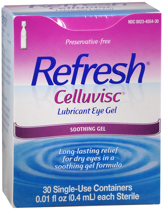 Case of 24-Refresh Celluvisc Lubricant Ophthalmic Drops (30 X0.3ml ) By ...