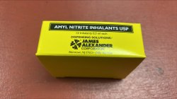 Rx Item-AMYL NITRITE AH 12X0.3ML INHALANT CAPSULES BY JAMES ALEXANDER