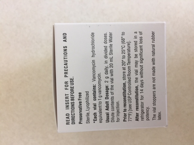 Rx Item-Vancomycin 1GM 10 Vial by Auromedics Pharma USA -RX7