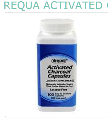Requa Activated Charcoal Supplement 260mg Capsules 100 Ct