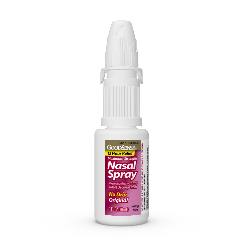 Good Sense Nasal Spray No Drip 12-Hour Pump Mist 1 oz Case Of 24