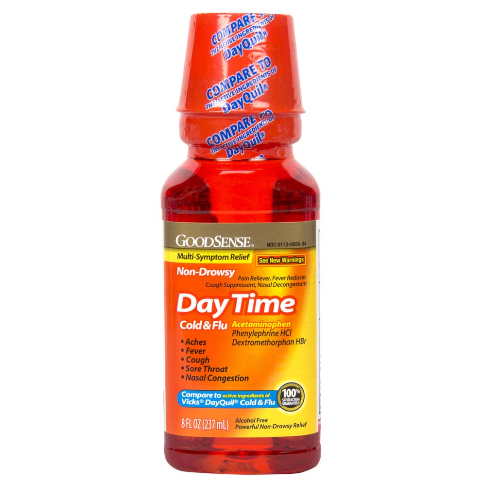 Good Sense Daytime Cold And Flu Multi Symptom Non Drowsy 8 oz