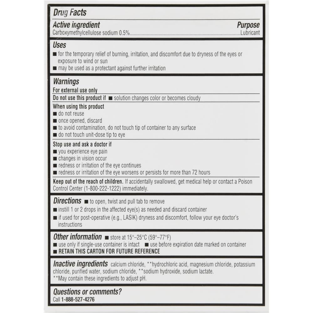 Case of 36-GoodSense® Sterile Lubricant Plus Eye Drops, Single Vials, 30