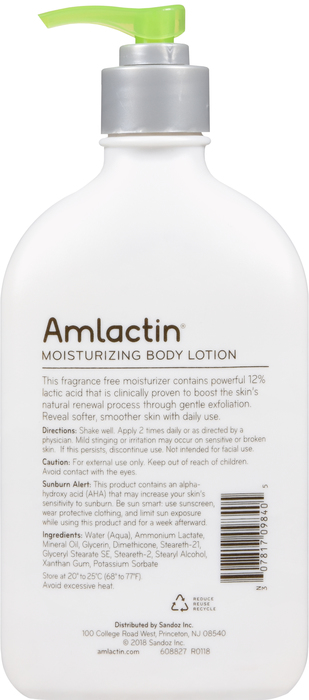 Case of 12-Amlactin Daily Moisturizing Lotion Bottle 14.1 Oz One