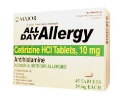 All Day Allergy 10mg Tablet 45 Count Major Pharma Cetirizine