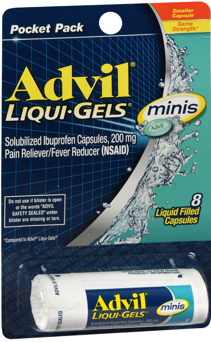 Case of 24-ADVIL LIQUI-GELS MINI VIAL 12X8CT by Pfizer