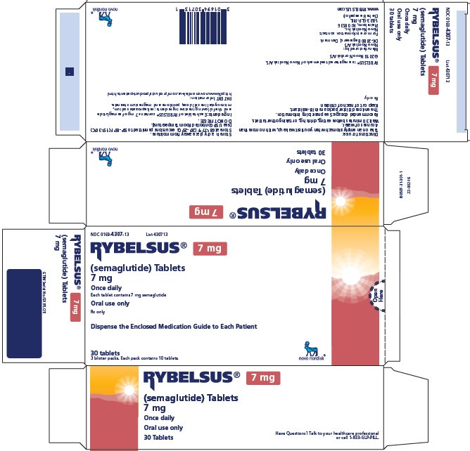 Rx Item:Rybelsus 7MG 30 TAB by Novo Nordisk USA Semaglutide