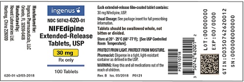 Rx Item-Nifedipine XL 30Mg Tab 100 By Ingenus Pharma Gen Procardia XL
