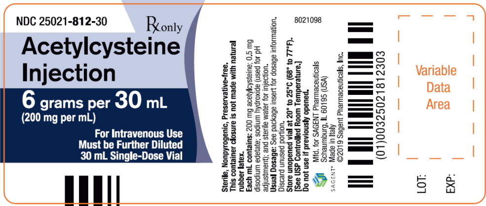 Rx Item-Acetylcysteine 20% 6Gm 4X30 Ml Sdv By Sagent Pharmaceuticals