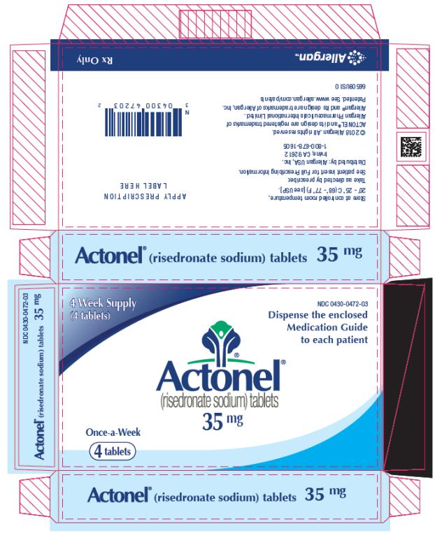 Rx Item-Actonel 35Mg 4 Tab By Allergan USA