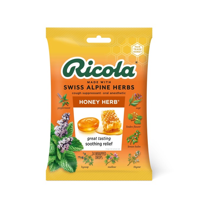 Ricola Bag Honey Herb 24 Count