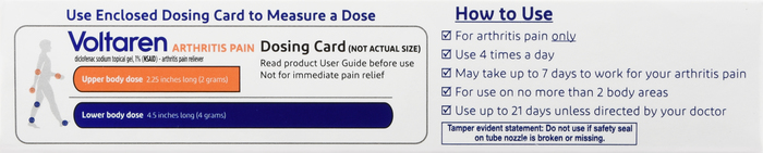 Voltaren Gel OTC 1% 150gm By Glaxo Smith Kline Case of 24