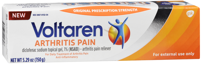Voltaren Gel OTC 1% 150gm By Glaxo Smith Kline