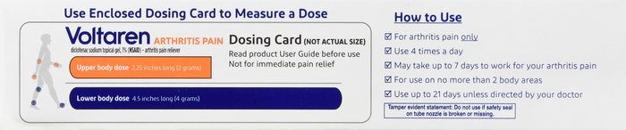 Voltaren Gel OTC 1% 150gm By Glaxo Smith Kline