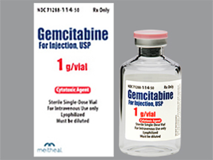 Rx Item-Gemcitabine 1GM 50 ML Single Dose Vial by Meitheal P