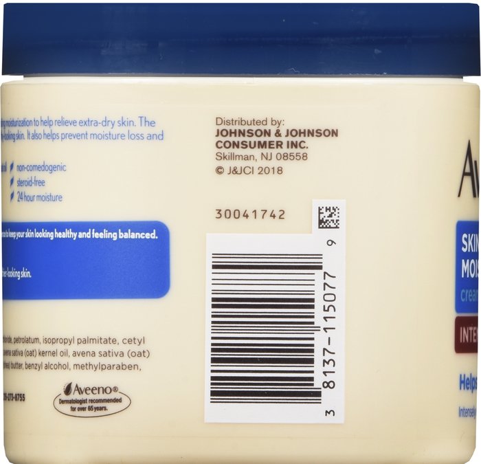 Case of 12-Aveeno Active Naturals Cream Skin Relief Moisture Repair 11 ...