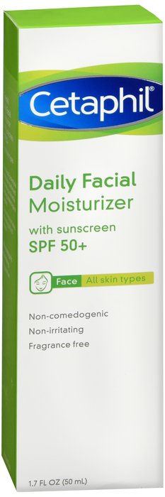Case of 12-Cetaphil Daily Facial Moist w/Sunscreen Spf 50+ 1.7 Oz By ...